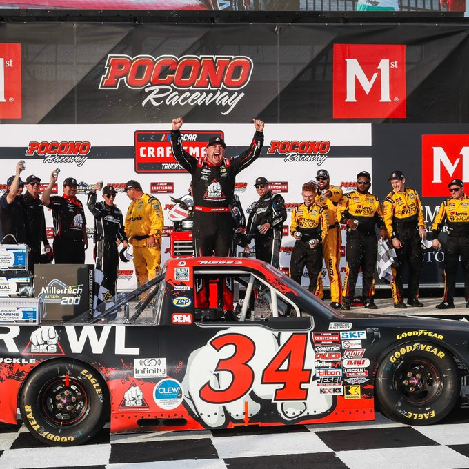 Front Row Motorsports’ Riggs claims first victory after hectic final ...